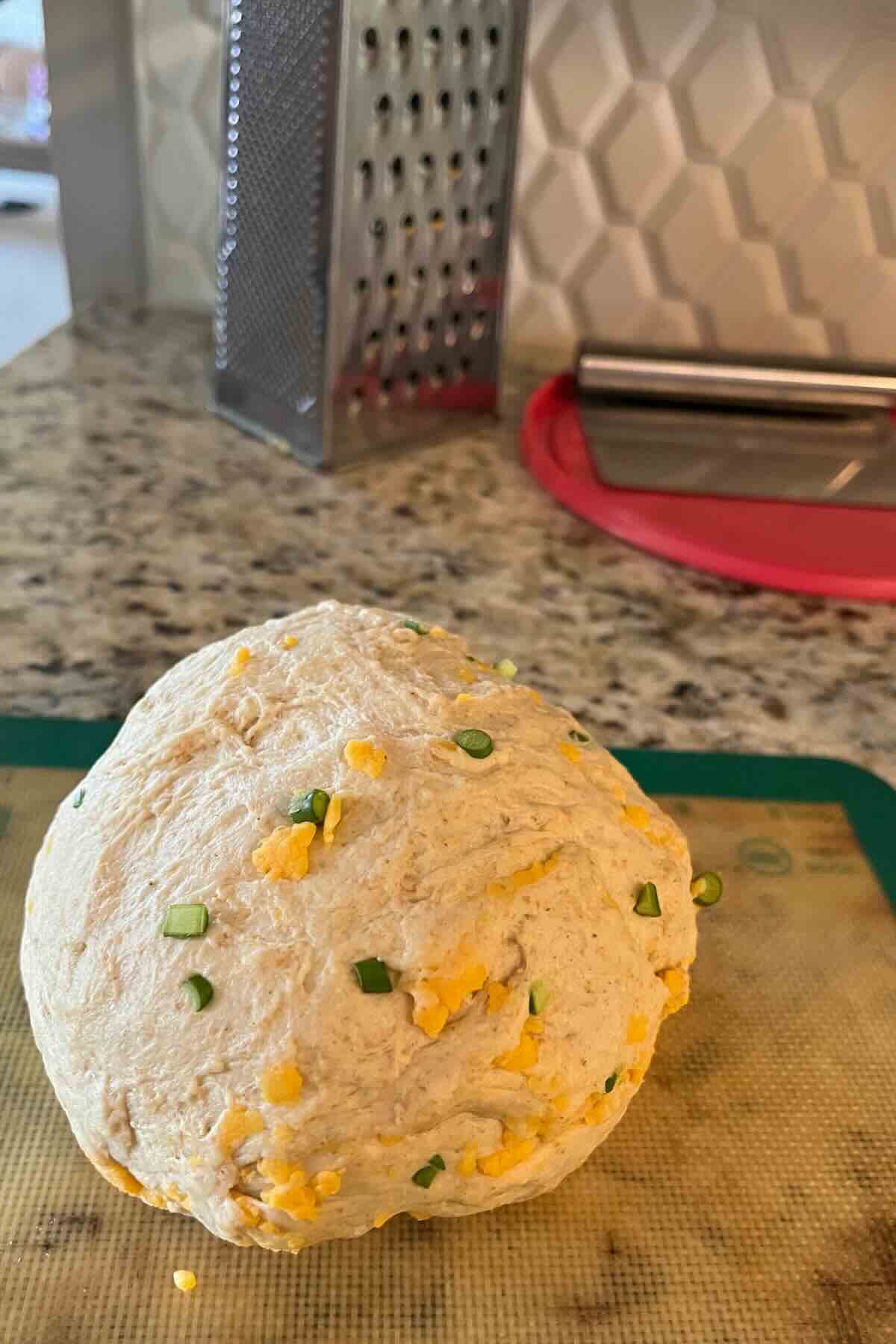 Garlic Scape Cheddar Sourdough Rolls - Rooted At Heart